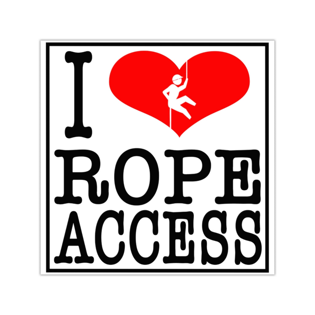 "I Love Rope Access" Stickers – Rope Access T-Shirts